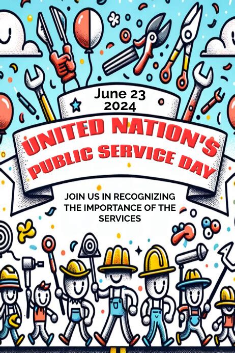 White Joyful United Nations Public Service D Template Postermywall