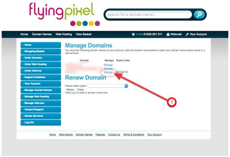 Updating Domain Name Details