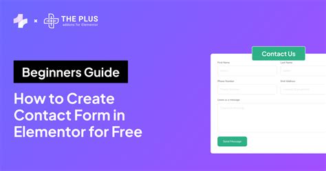 how to create contact form in elementor [2025 free guide]