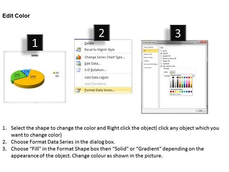 data driven 3d percentage ratio pie chart powerpoint slides