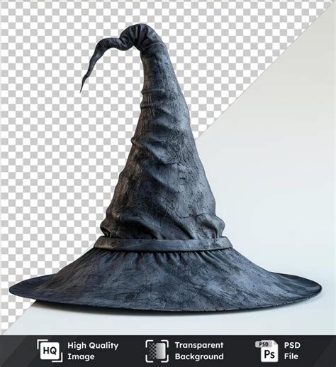 투명한 배경에 고립 된 Psd 마녀 모자 프리미엄 Ai 생성 Psd