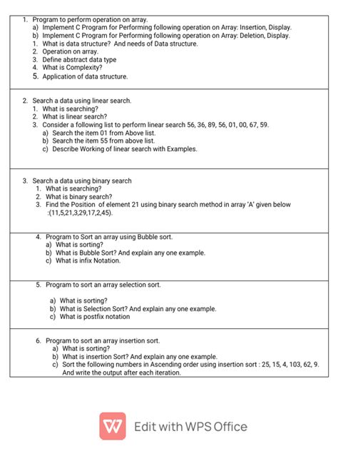 Practical Question Pdf Software Engineering Algorithms