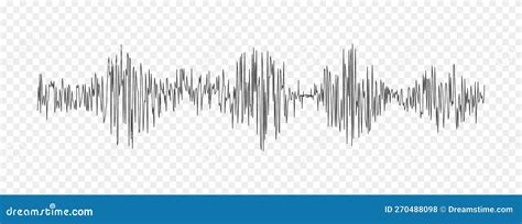 Seismogram Or Lie Detector Graph Ground Motion Earthquake Sound Or Pulse Record Wave Stock