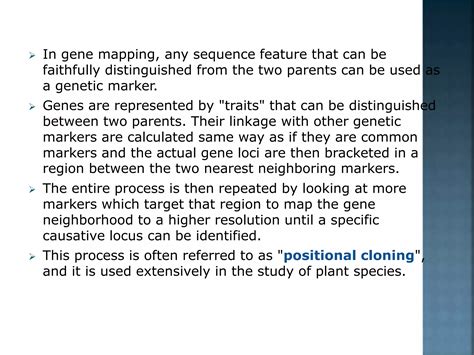 Gene Mapping And Gene Cloning Pptx