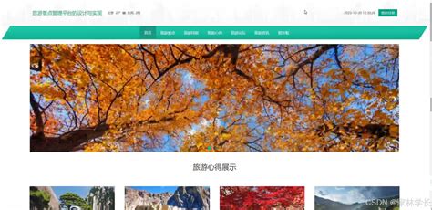Springboot毕设旅游景点管理平台的设计与实现程序论文部署 Csdn博客