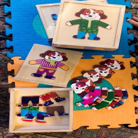 کمدا قیمت و خرید جورچین چوبی سگ ابعاد 12518 رده سنی 18 ماه سبک باز