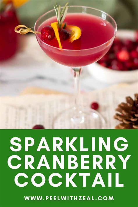 Cranberry Gin Cocktail Pitcher Recipe Too Peel With Zeal