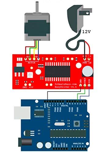 Treedix Easydriver Shield Stepper Motor Driver With Single Row Pin Hea