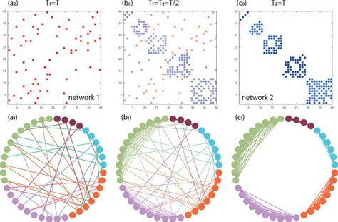 schematic diagram of the adjacency matrix and network structure of
