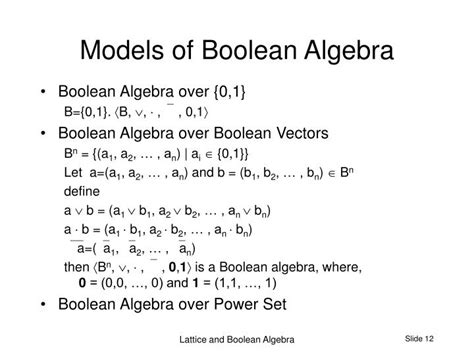PPT Lattice And Boolean Algebra PowerPoint Presentation ID 792448