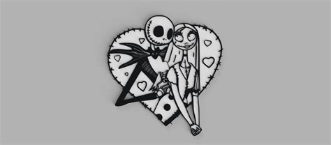 Fichier Stl Gratuit Photo Murale Dhalloween De Jack Skellington Et