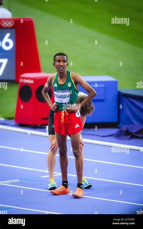 Biniam Mehary Participating In The 5000 Meters At The Paris 2024