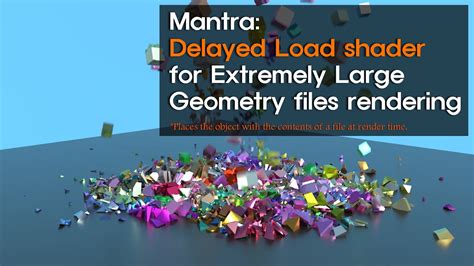후디니 실전 Delayed Load Shader For Rendering Extremely Heavy Geometry Files In Houdini Youtube