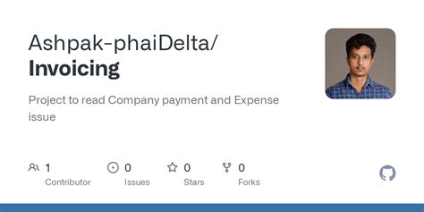 GitHub Ashpak PhaiDelta Invoicing Project To Read Company Payment And Expense Issue