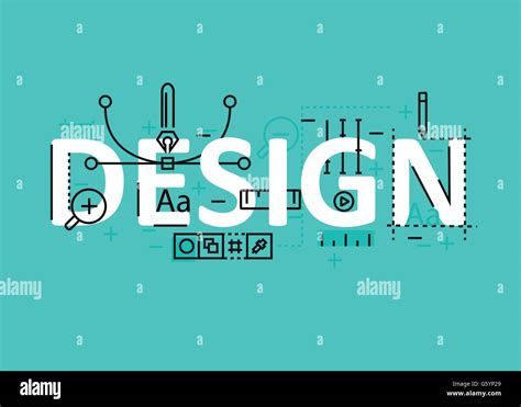 Design Concept Flat Line Design With Icons And Elements Modern Design