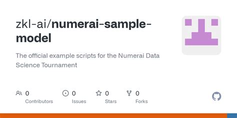 GitHub - zkl-ai/numerai-sample-model: The official example scripts for the Numerai Data Science ...