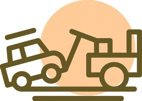 Towed Vehicle Linear Circle Icon 39526048 Vector Art At Vecteezy