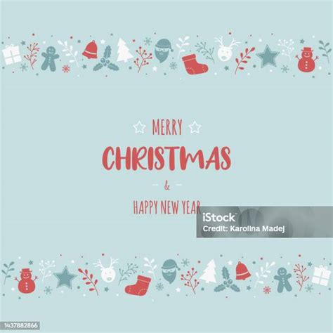 장식과 소원이있는 크리스마스 인사말 카드의 개념 벡터 배경 주제에 대한 스톡 벡터 아트 및 기타 이미지 배경 주제 빨강 순록 Istock