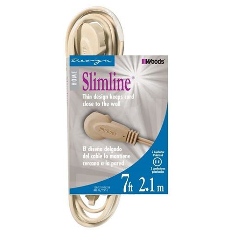 Southwire Ft Flat Plug Wire Extension Cord Beige The Home Depot