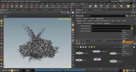 particle rendering in houdini redshift and octane