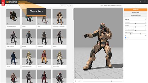 Mixamo Free 3d Animated Characters • Simlab Soft Blog