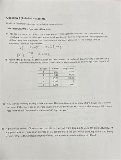 solved question 3 2 2 2 2 8 points use little s formula to