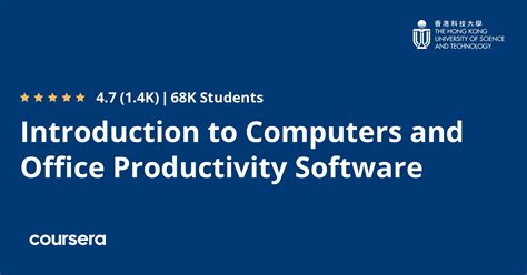 Introduction To Computers And Office Productivity Software Coursya