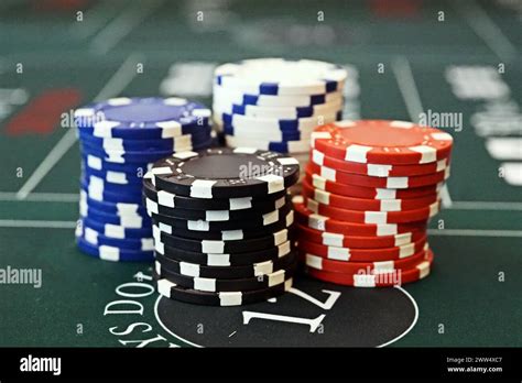 A Colorful Stack Of Chips Stock Photo Alamy