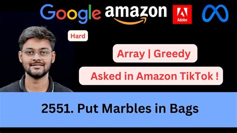 🔥 leetcode 2551 put marbles in bags array greedy hard ️ easy