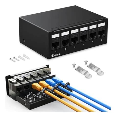 6port Patch Panel Cat6 Keystone Patch Panel Blind Envío Gratis