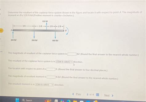 Determine the resultant of the coplanar force | StudyX