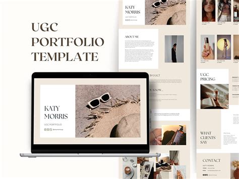 Portfolio Template Canva Website Behance