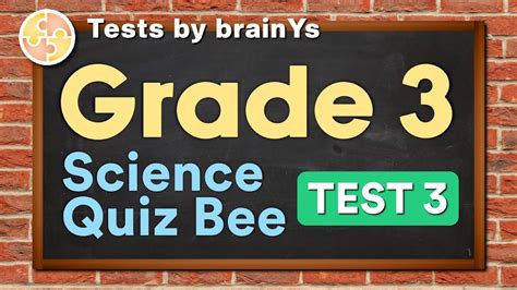 Science Quiz Bee For Grade 3 Quiz 3 Quiz By Brainys Youtube