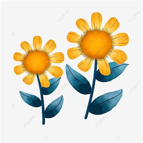 Yellow Flower Digital Clip Art