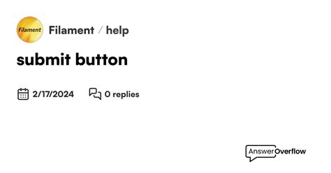 Submit Button Filament