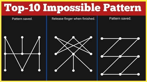 Top 10 Amazing Pattern For Mobilefunny Pattern Lockimpossible Pattern