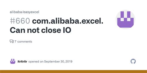 Alibaba Excel Exception Excelgenerateexception Can Not Close Io Issue Alibaba