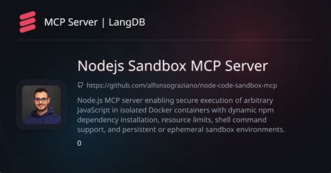 Nodejs Sandbox Mcp Server Langdb