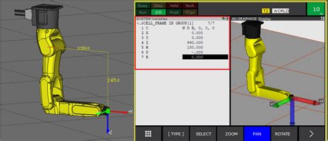 How To Alter View In 4D Display For Upside Down Fanuc Robot