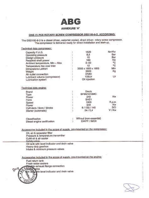 Deck Air Compressor Pdf