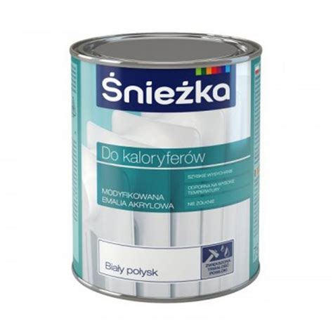 Sniezka Barva na radiátory 750ml - bílá, vodou ředitelná