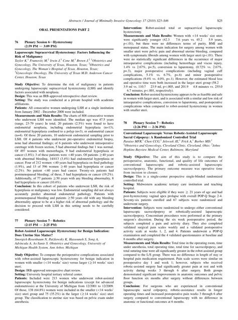 Pdf Conventional Laparoscopic Versus Robotic Assisted Laparoscopic