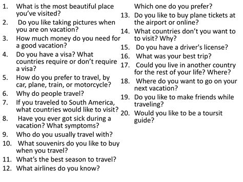 Travelling Conversation Esl Pptx