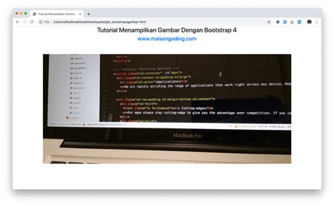 Tutorial Bootstrap 4 8 Menampilkan Gambar Dengan Bootstrap 4 Malas Ngoding