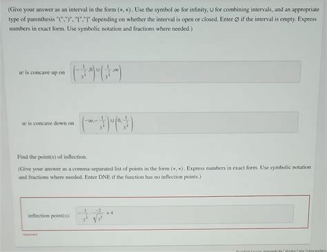 solved give your answer as an interval in the form ∗ ∗