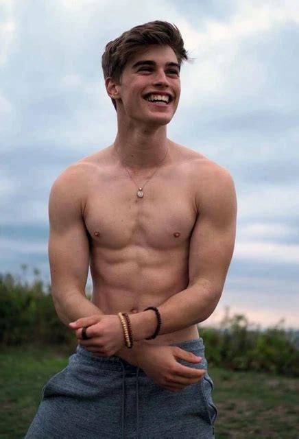 SHIRTLESS MALE MUSCULAR Handsome Beefcake Smiling Hunk Jock Guy PHOTO X G EUR