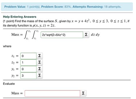 solved problem value 1 point s problem score 83