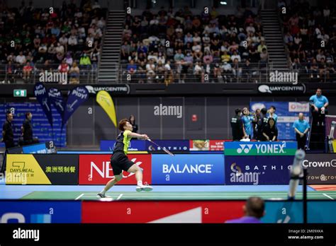 Ng Tze Yong Of Malaysia In Action During The Singles Match Between Lu Guang Zu And Ng Tze Yong