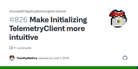make initializing telemetryclient more intuitive · issue 826
