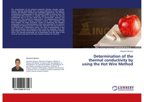 Pdf Determination Of The Thermal Conductivity By Using The Hot Wire Method